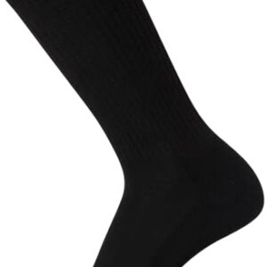 AND1 Men's Socks - Athletic Cushion Crew Socks (24 Pack), Size 6-12.5, Black