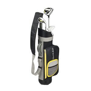 young gun sgs x eagle yellow junior golf club youth right hand set & bag for kids, right hand, ages 3-5