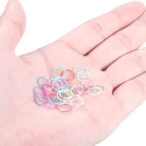 Aumeo 32PCS 20G Nose Rings Hoops Retainer Flexible Bioflex Nose Lip Earring Retainer Colorful Piercing Retainer Kit for Work Surgery Tragus Cartilage Helix Daith Lobe Earrings