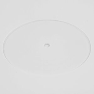 RAIIYA Acrylic Turntable White Slipmat - for 12'' LP Player, Anti-Static, Improved Audio, Less Vibration Complete with Microfiber Cloth (RA-VYL-WH1)