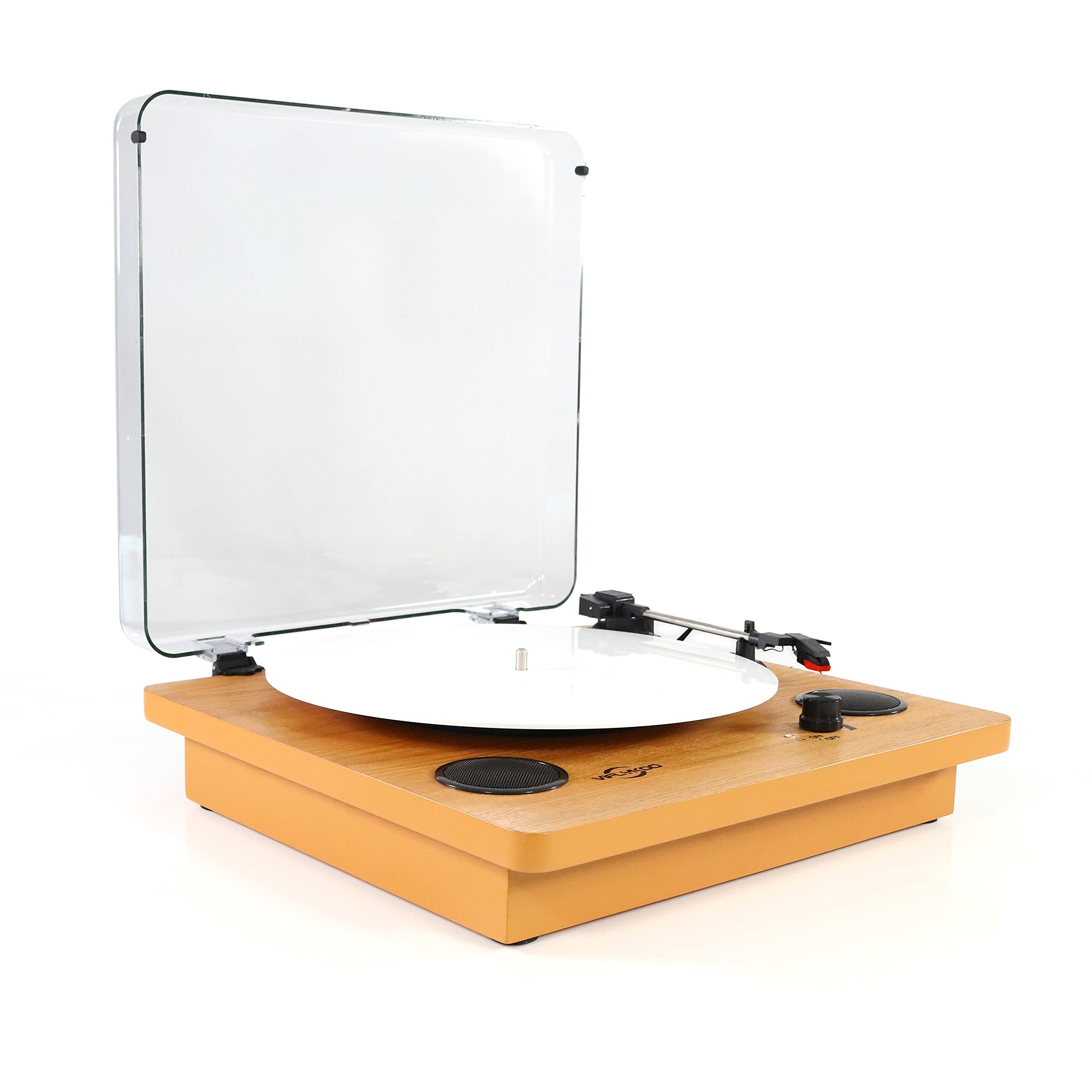 RAIIYA Acrylic Turntable White Slipmat - for 12'' LP Player, Anti-Static, Improved Audio, Less Vibration Complete with Microfiber Cloth (RA-VYL-WH1)