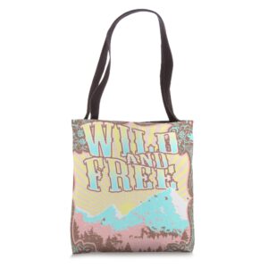 bohemian boho art nouveau - wild and free tote bag