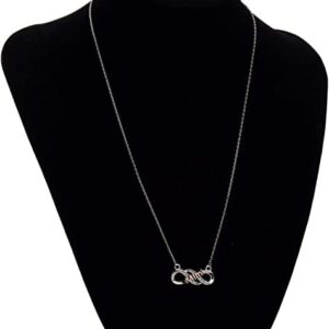 LQRI Mimi Necklace Thank You Mimi Gifts Thank You For Being My Mimi Infinity Necklace Best Mimi Ever Gift Mothers Day Jewelry Gifts for Grandma Mimi (silver)