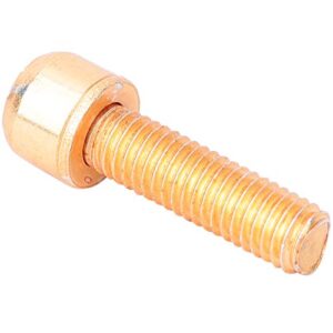 Bicycle Stem, 6 Pcs Bike Steering Handlebar Screw with Spacer for Road Bike for Fixing Gear(Gold one Card/6 pcs)