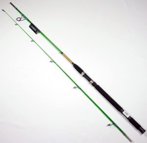 hamour fishing rod 8'10" medium power fast action solid fiberglass 2 section