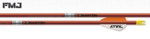 easton archery fmj 5mm autumn orange arrows - 6 pack 2" bully vane (340)