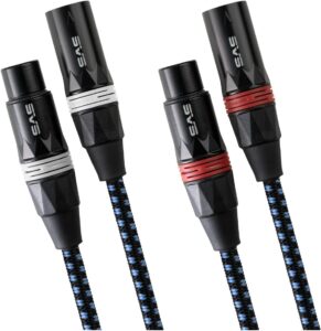 svs soundpath balanced xlr audio cable - 6.56 ft. (2m) - pair