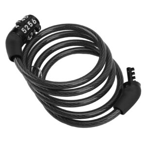 buyweek bike lock cable, 4 digit bicycle combination lock prevent theft bicycle safety lock for mountain bike road bike