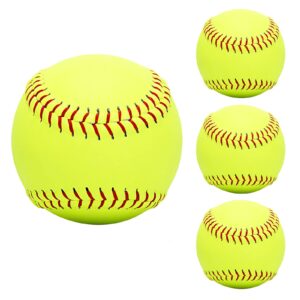 baisidiwei practice softballs size 12 inch softballs. fastpitch softballs, official 12 inch size and weight