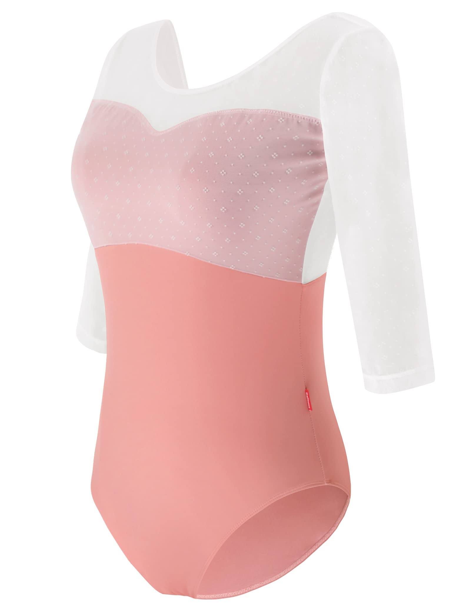 Daydance 3/4 Sleeve Women Leotards for Ballet, Dance, Gymnastics, Swim