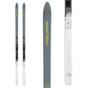 FISCHER Adult Spider 62 Crown Xtralite Adventure Lightweight Steel-Edge Nordic Skis Without Bindings, 179