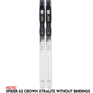 FISCHER Adult Spider 62 Crown Xtralite Adventure Lightweight Steel-Edge Nordic Skis Without Bindings, 179