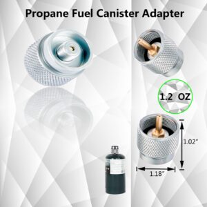 Horynar Gas Refill Adapter Butane Refill Adapter Save More Money Isobutane Fuel Canister / 8 OZ Butane Refill Propane Tank 16 OZ Adapter EN417 Valve Canister Shifter