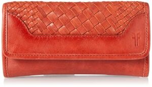 frye melissa basket woven wallet, sandstone