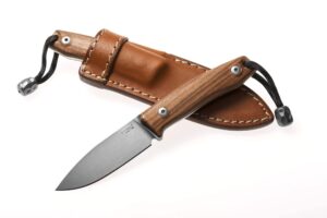 lionsteel m1 st bushcraft fixed blade knife m390 stainless and santos wood hunting knives