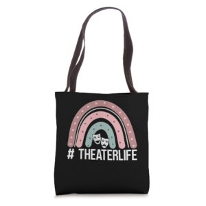 funny theatre life design theatre lovers costume theatre tote bag