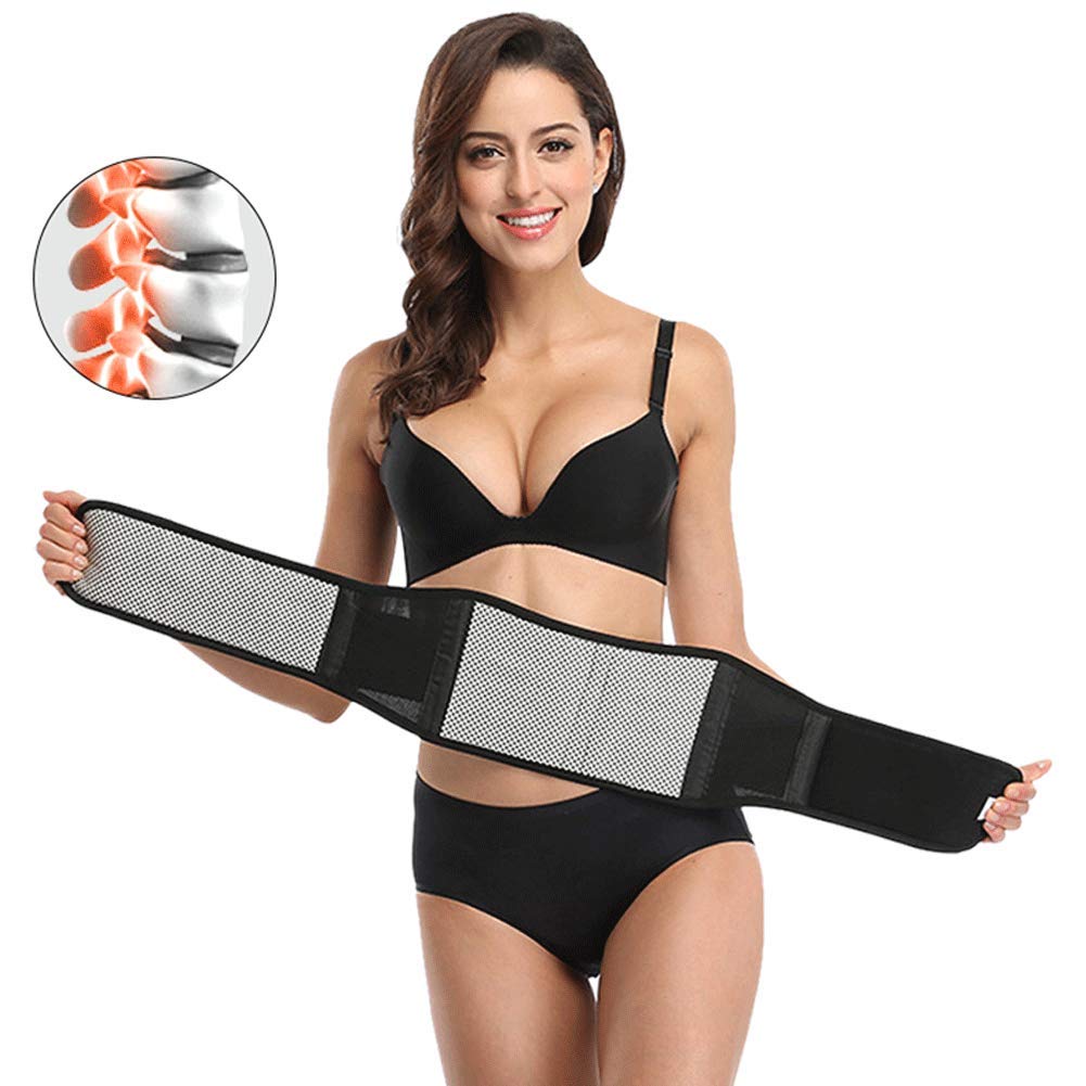 YZSHOUSE Lumbar Brace-Lower Back Support Belt,Adjustable Self-Heating Magnetic Therapy Belt for Pain Relief and Injury for Men Women (Size : L/Large)