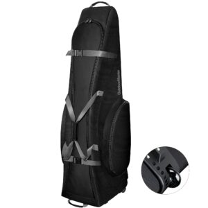 outdoormaster padded golf travel bag, heavy duty golf club bag golf bag travel case