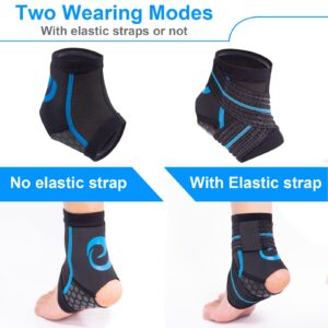 Nvorliy Ankle Brace for Swimming, Aquatic, Scuba Diving, Surfing, Paddle Boarding, Water Sports or Injury Recovery, Neoprene Compression Ankle Wrap & Foot Support for Women & Men (Small)