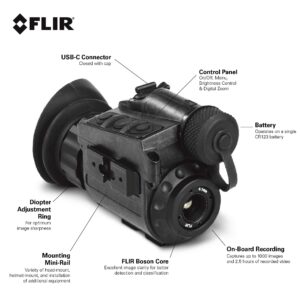 FLIR Breach PTQ136 Multi-Purpose Thermal Imaging Monocular + SureFire SF12-BB Boxed Batteries, (12 Pack)