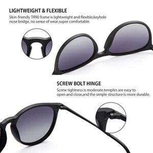 CHBP Sunglasses Womens Men Polarized UV Protection Trendy Vintage Retro Round Mirrored Lens Sunglasses For Women