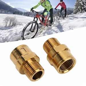 VBESTLIFE Pedal Extender, Pedals Extension Spacer Alloy Bike Pedal Extension Shaft for Mountain Road Bike(Gold)