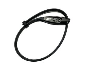 18” zip combination keyless cable lock lightweight bike/scooter/luggage lock item bike lock (1)