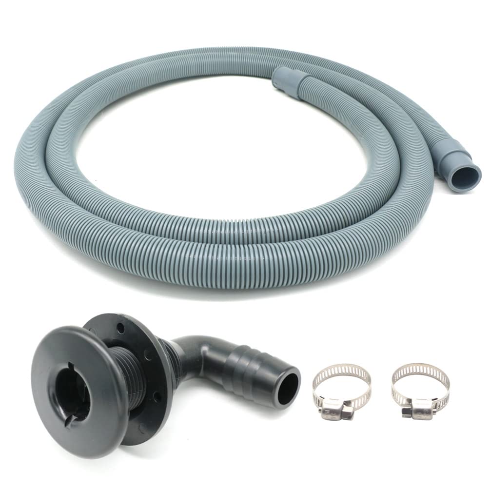 Marine Bilge Pump Hose 3/4 Inch Plumbing Kit, 3/4 Inch 3-Way Y Barbed Fitting