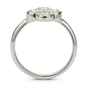 0.52 CTW DEW Round Laboratory-Grown Moissanite Stackable Band in Sterling Silver