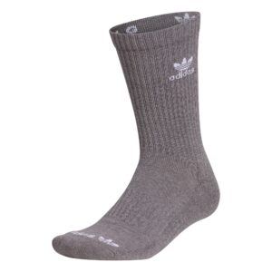 adidas originals dye crew socks (1-pair), botanical grey/white, large