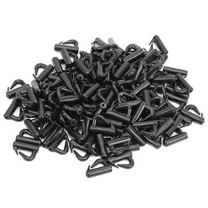 keenso 120pcs clevis rotates spinner, clevis rotates spinner snaps fly tying tools black fishing tackle fast change snaps other fishing tools and accessories