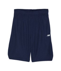 new balance boy's performance honeycomb mesh shorts (big kids) natural indigo sm (8 big kid)