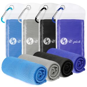 u-pick cooling towels for neck and face[40"x12"], sweat towel breathable soft, stay cool chill towel cold towel for gym, yoga, sports, workout, baseball, beach, camping, travel, cruise