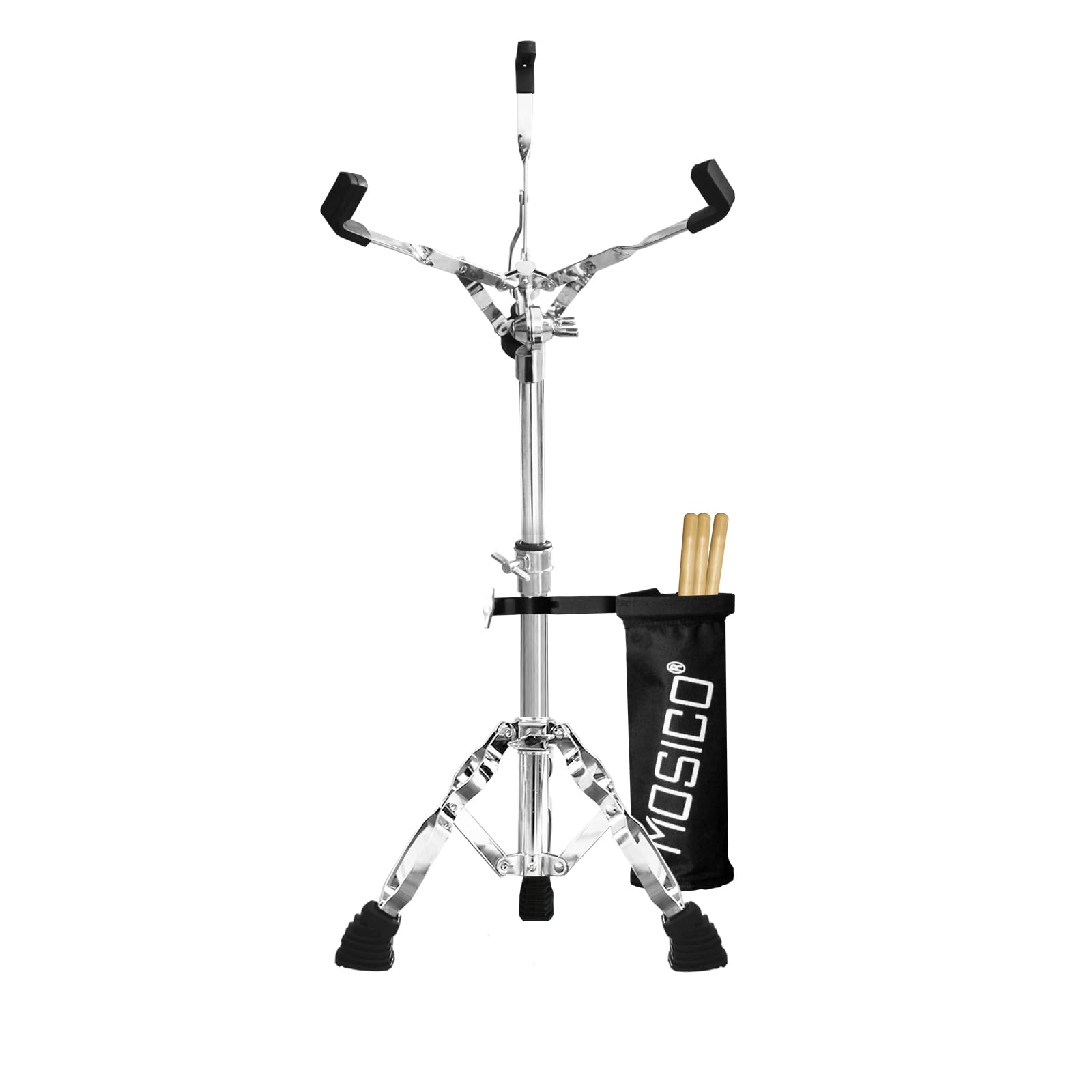 Mosico Snare Drum Stand Height Range 13.40-23 Inches For 10''-14'' Snare Drum With Drumstick Holder Snare Stand for Beginners