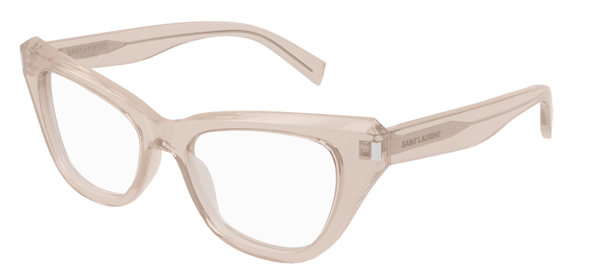 Saint Laurent SL472 004 Eyeglasses Women's Nude Full Rim Cat Eye 52mm