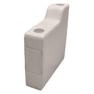 wise 3010-804 premier series pontoon right radius arm rest, stone