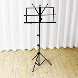 Mosico Music Stand for Sheet Music Portable 2 in 1 Dual-Use Folding Sheet Music Stand Music Holder with Carrying Bag