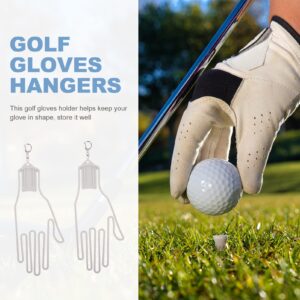 NOLITOY Gold Gloves Bracket Golf Gloves Rack 2pcs Golf Glove Holder Lovers Abs Forming Machine White Outdoor Golf Gloves Holder Keeper Gloves