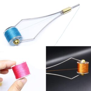 WellieSTR 8colors Set Slow Jigging Hook Twisted Binding Thread Polyester Fiber Rod Guide Winding Thread 150M Ring Fasten line