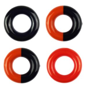 miokun 4 pack golf club weights golf weight rings (red,black,black mixed red)