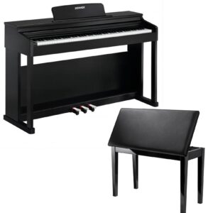 donner ddp-100 digital piano + donner duet piano bench