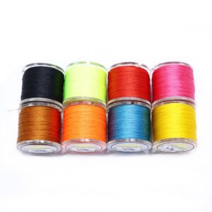 welliestr 8colors set slow jigging hook twisted binding thread polyester fiber rod guide winding thread 150m ring fasten line