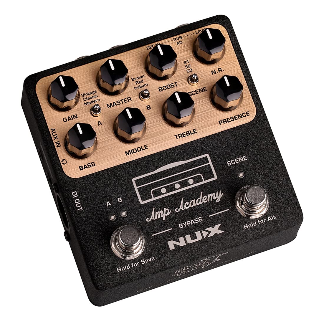 NUX NGS-6 Amp Academy Amp Modeler Guitar Pedal 1024 Samples IR, 3rd Party IR Loader