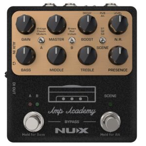 nux ngs-6 amp academy amp modeler guitar pedal 1024 samples ir, 3rd party ir loader