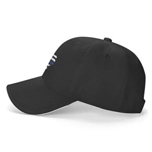 American Flag with Texas Police Blue Line Baseball Golf Cap Casquette Outdoor Trucker Hats Adjustable Custom