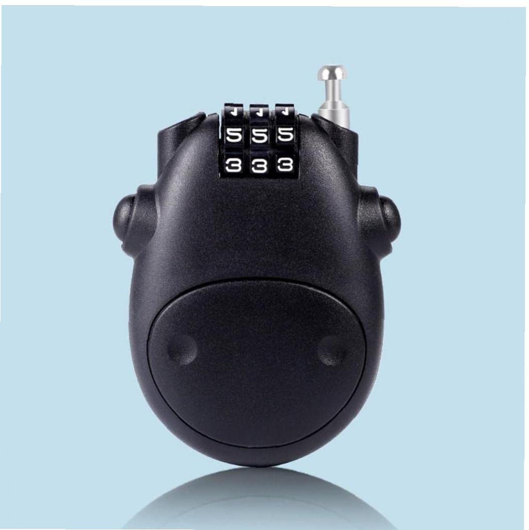 Froiny Retractable Cable Lock Mini Lock Number Padlock Luggage Locks with Cable for Suitcases Bike Snowboard Stroller