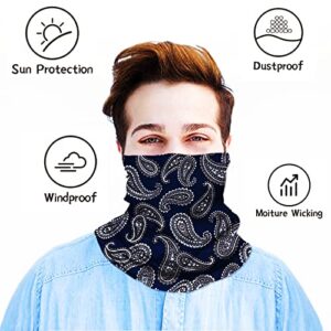 Neck Gaiter Mask Face Scarf Bandana Tube Cover Headwear Balaclava Headband Headwrap for Men and Women