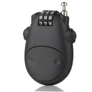 Froiny Retractable Cable Lock Mini Lock Number Padlock Luggage Locks with Cable for Suitcases Bike Snowboard Stroller