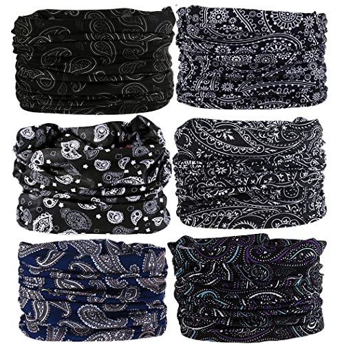 Neck Gaiter Mask Face Scarf Bandana Tube Cover Headwear Balaclava Headband Headwrap for Men and Women