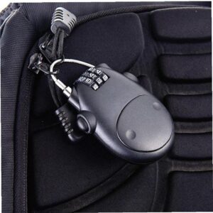 Froiny Retractable Cable Lock Mini Lock Number Padlock Luggage Locks with Cable for Suitcases Bike Snowboard Stroller